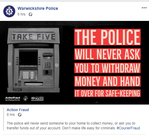 Police Advice – Action Fraud Information – Warwickshire Rural Watch