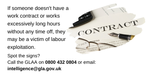 Spot the Signs and Report Concerns Regarding Modern Slavery and Labour ...