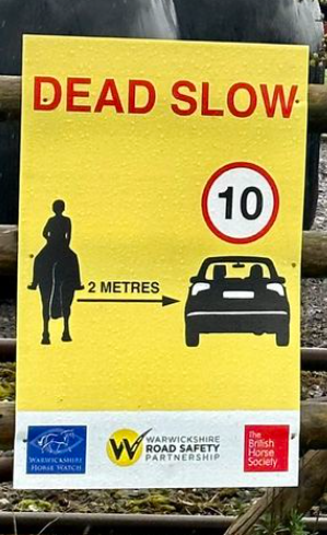 ‘Dead Slow’ Signs Available to Raise Awareness of Passing Horses Safely ...